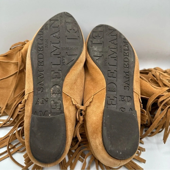 Sam Edelman | Shoes | Sam Edelman Utah Brown Suede Fringe Moccasin ...